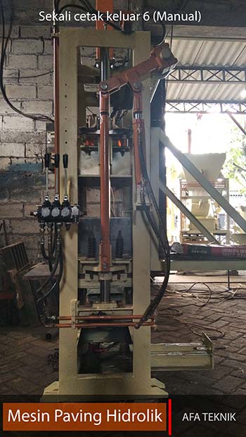 Mesin Paving Block Hidrolik Manual Murah Sekali Cetak 8