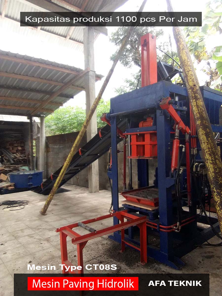 Spesifikasi Mesin Cetak Paving Block dengan 2 Dinamo Vibrator